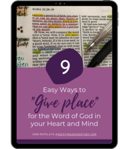 9 Ways to “Give Place” for the Word of God in your Heart and Mind ...