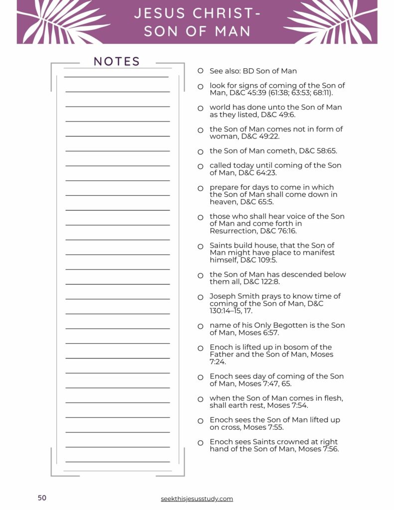 A Study of Jesus Christ in the LDS Index - Seek This Jesus Study