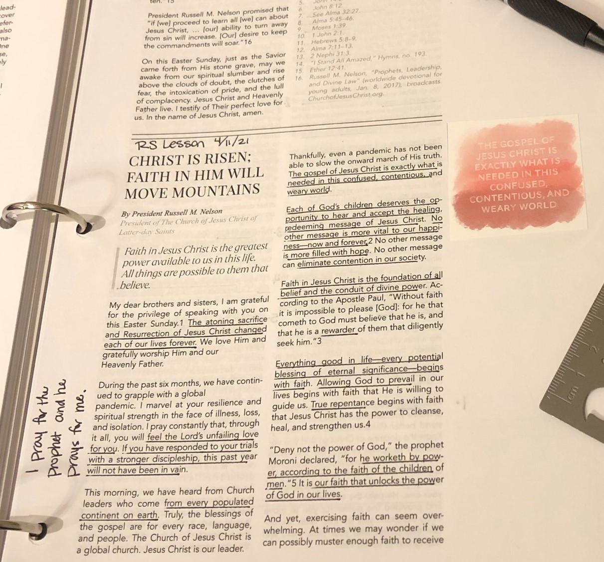 Looking for a way to “read” General Conference talks that you love ...