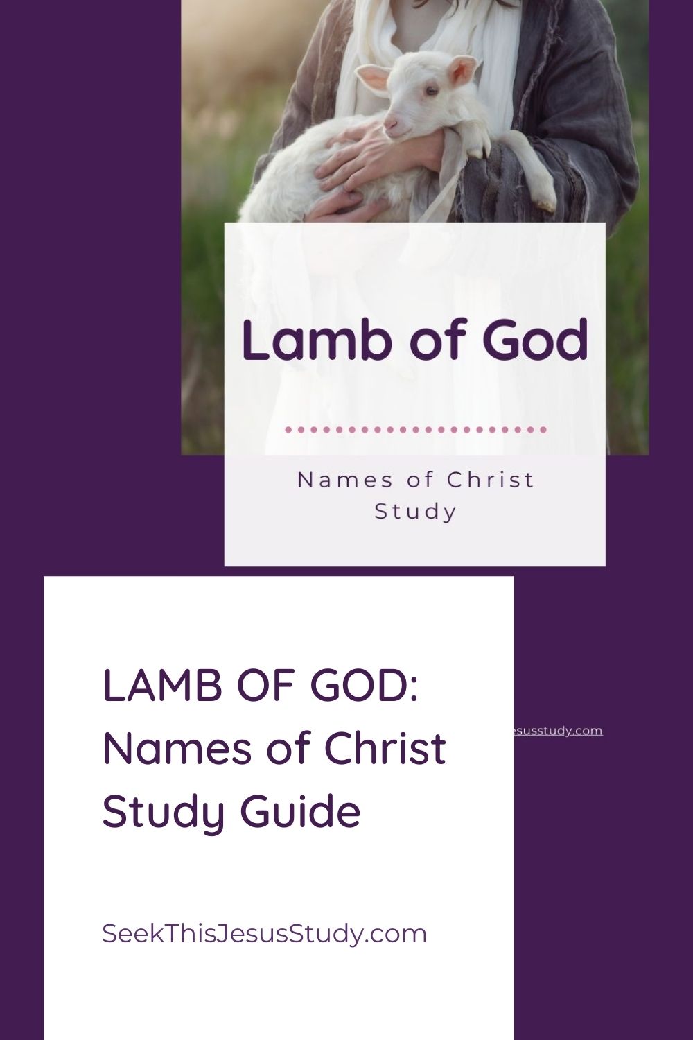 LAMB OF GOD – “Believe On My Name” (PDF) Printable LDS Study Guide ...