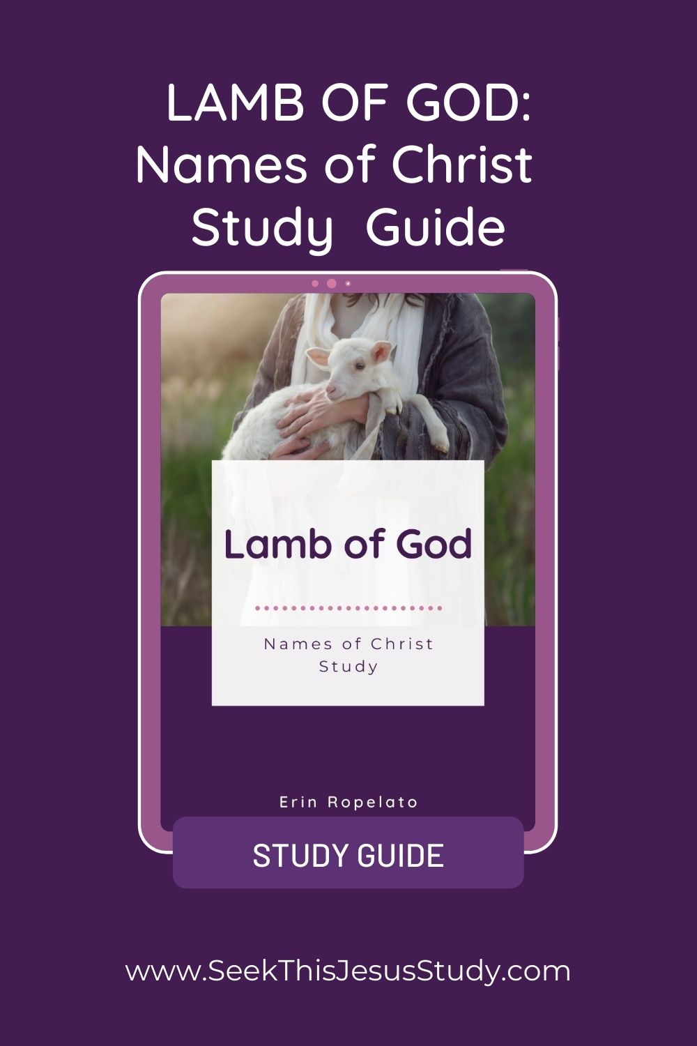 LAMB OF GOD – “Believe On My Name” (PDF) Printable LDS Study Guide ...