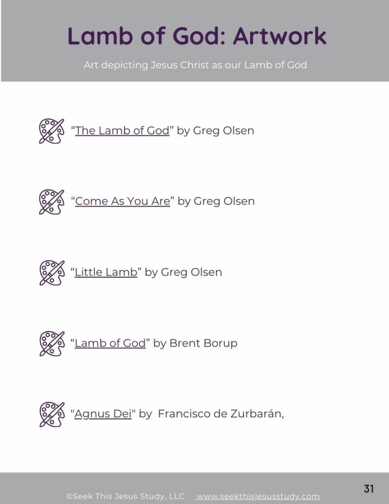 LAMB OF GOD – “Believe On My Name” (PDF) Printable LDS Study Guide ...