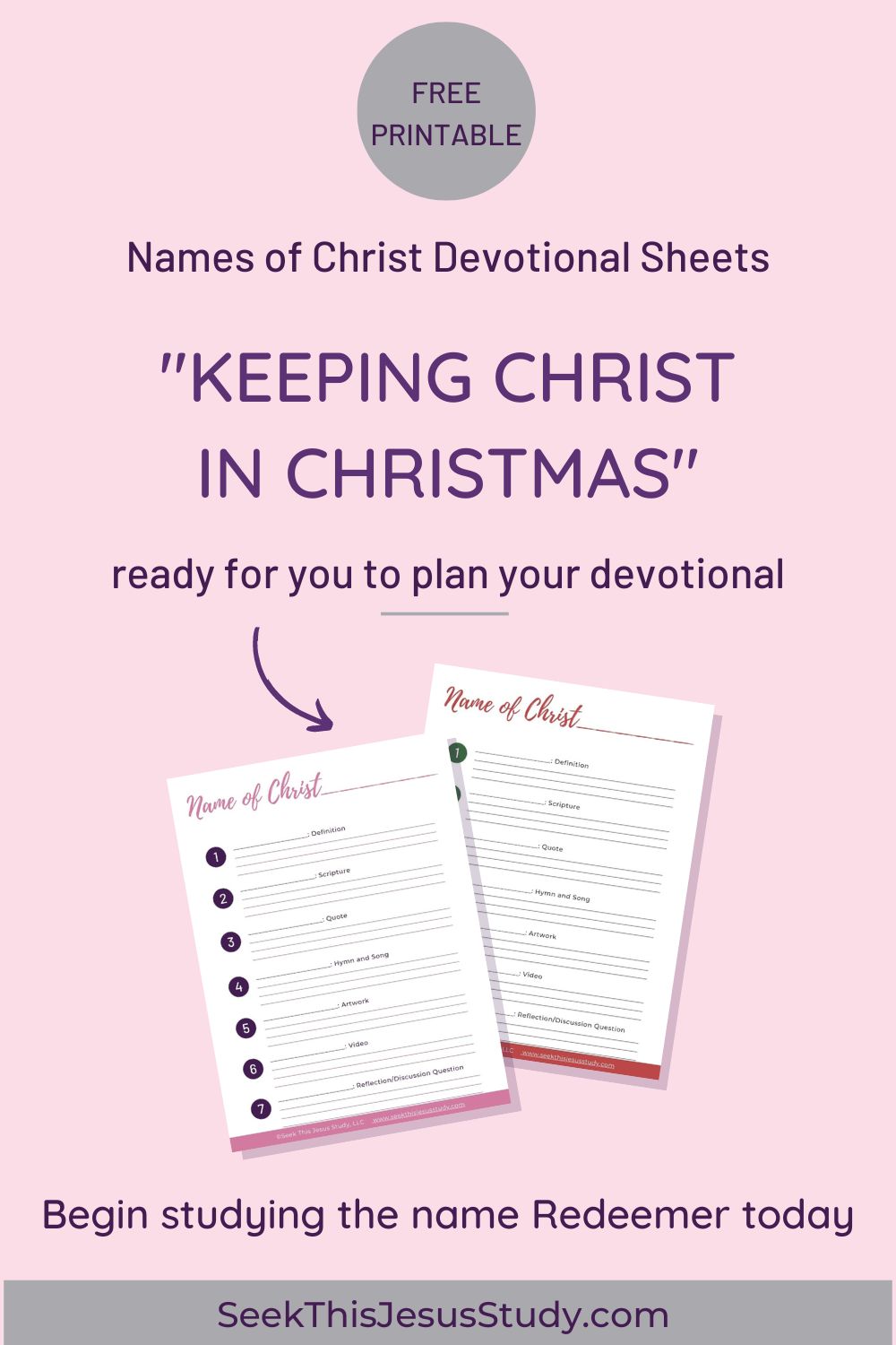 Redeemer: “Keeping Christ in Christmas” 2021 Daily Devotional Day 25 ...