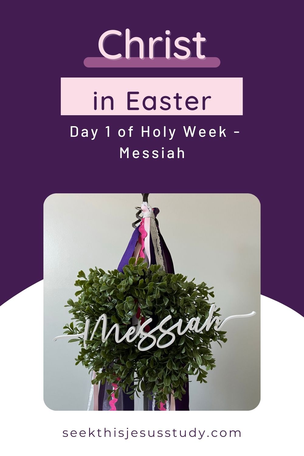 Keeping Christ in Easter: Day 1 of Holy Week- Messiah - Seek This Jesus ...