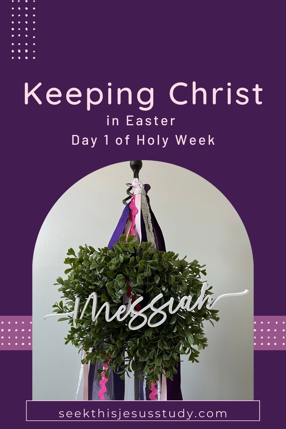 Keeping Christ in Easter: Day 1 of Holy Week- Messiah - Seek This Jesus ...