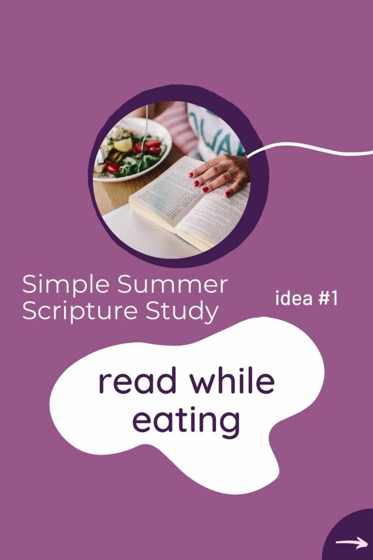 10 Simple Summer Scripture Study Ideas - Seek This Jesus Study