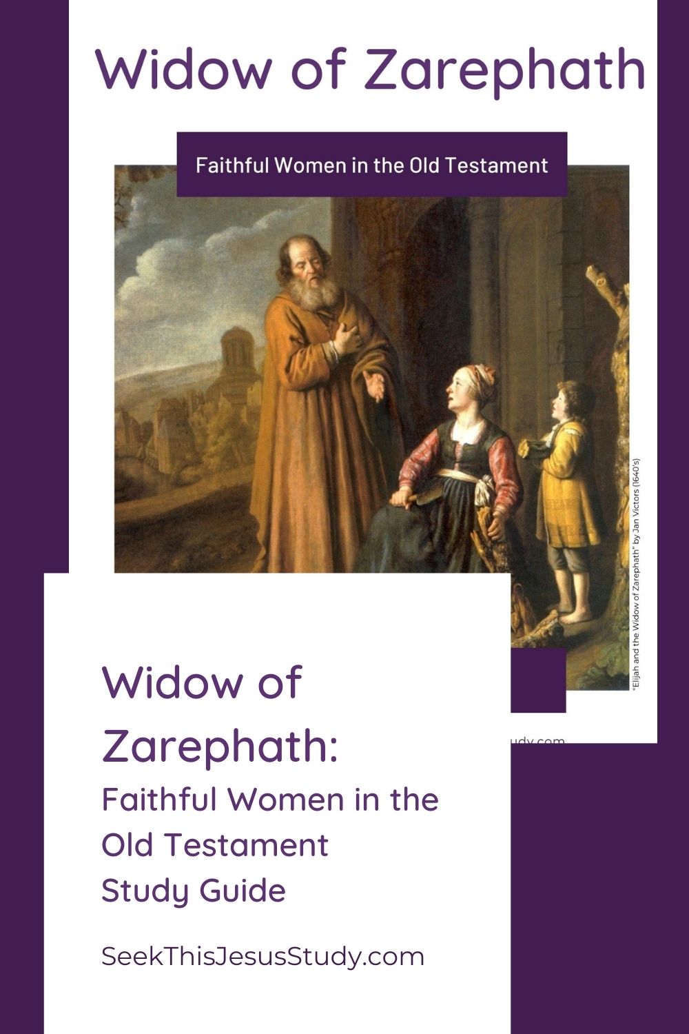 Widow of Zarephath: Faithful Women of the Old Testament Study Guide ...
