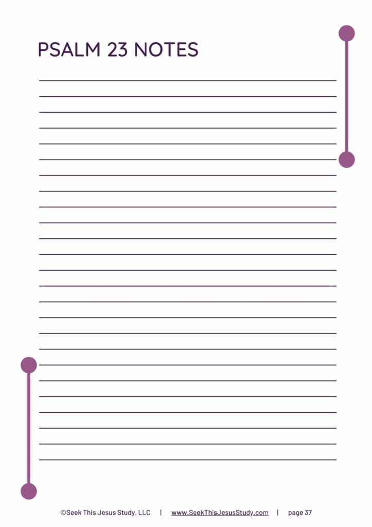 Psalm 23 Learning Styles Study Ideas - Seek This Jesus Study
