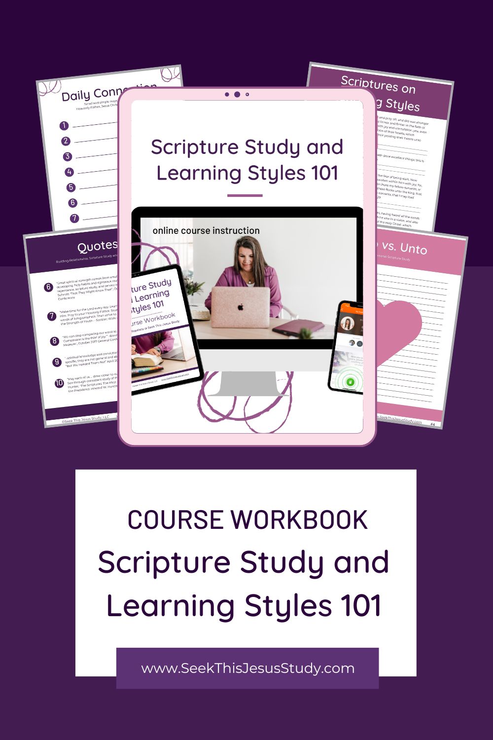 COURSE -Scripture Study and Learning Styles 101 - Seek This Jesus Study