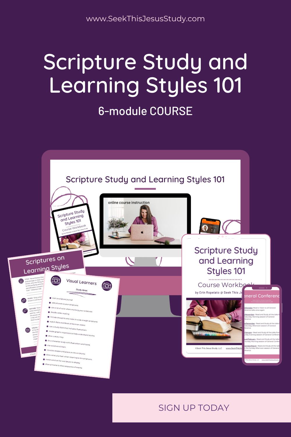 COURSE -Scripture Study and Learning Styles 101 - Seek This Jesus Study