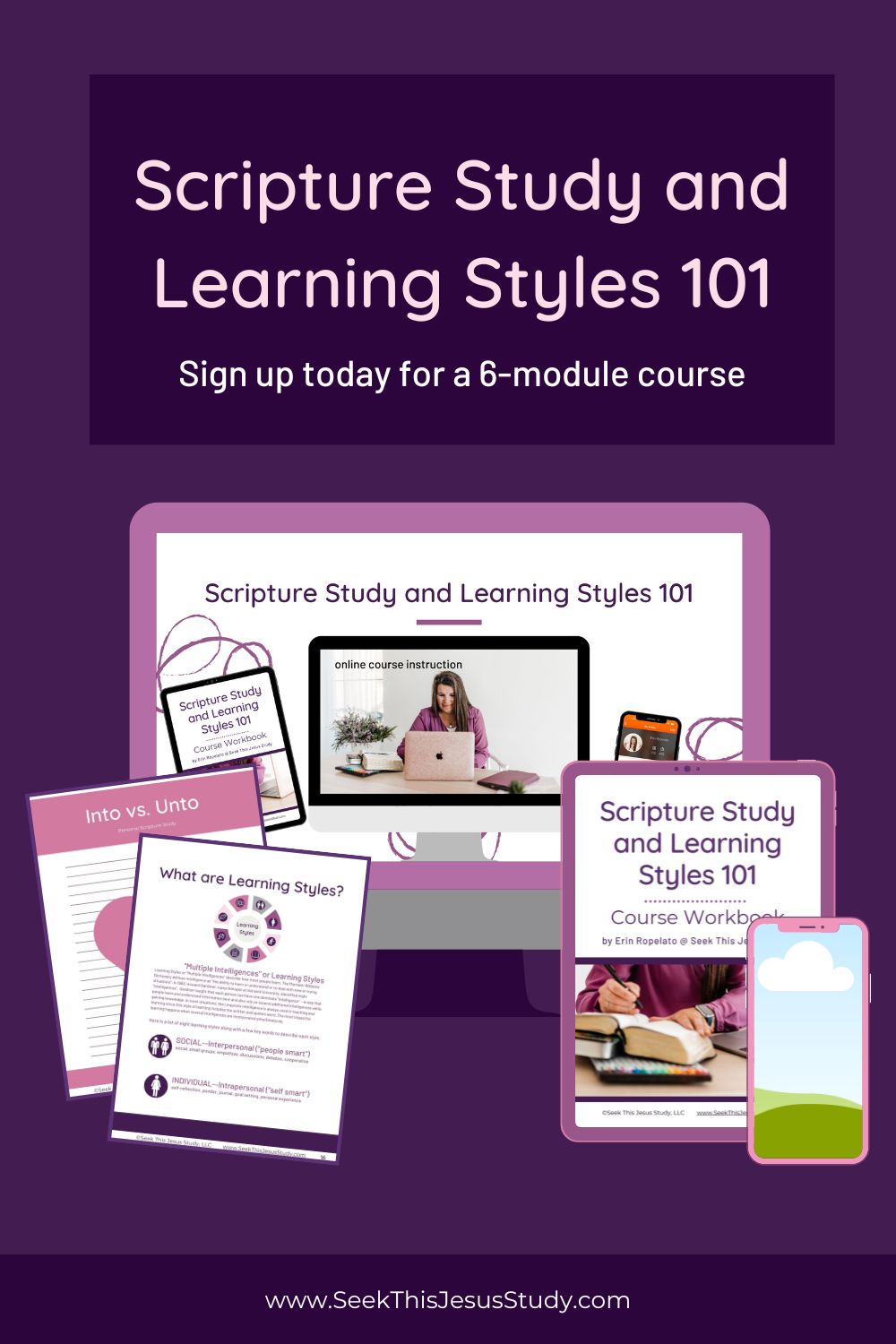 COURSE -Scripture Study and Learning Styles 101 - Seek This Jesus Study