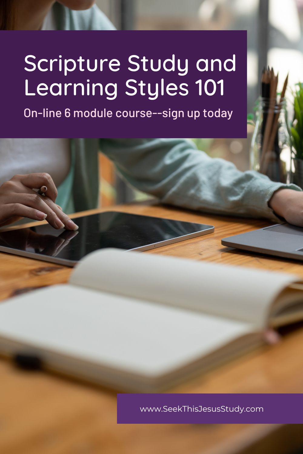 COURSE -Scripture Study and Learning Styles 101 - Seek This Jesus Study