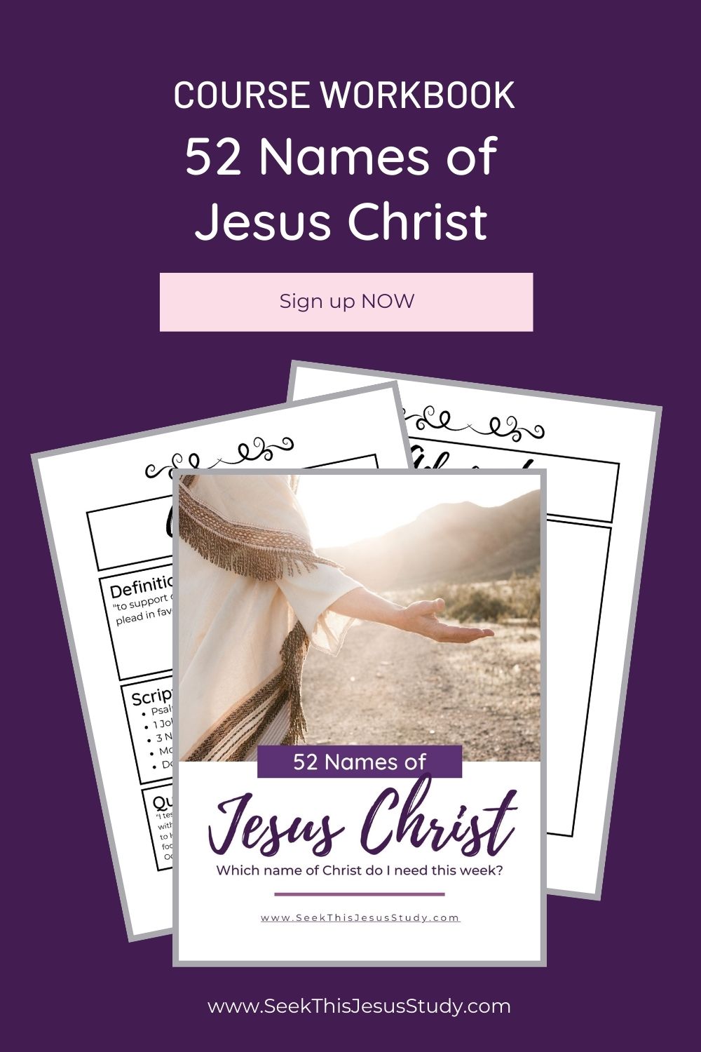 COURSE -Coming Unto Christ Through His Many Names: 52 Names of Jesus ...