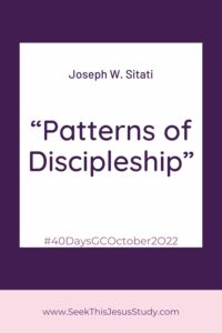“Patterns of Discipleship” by Joseph W. Sitati - Seek This Jesus Study