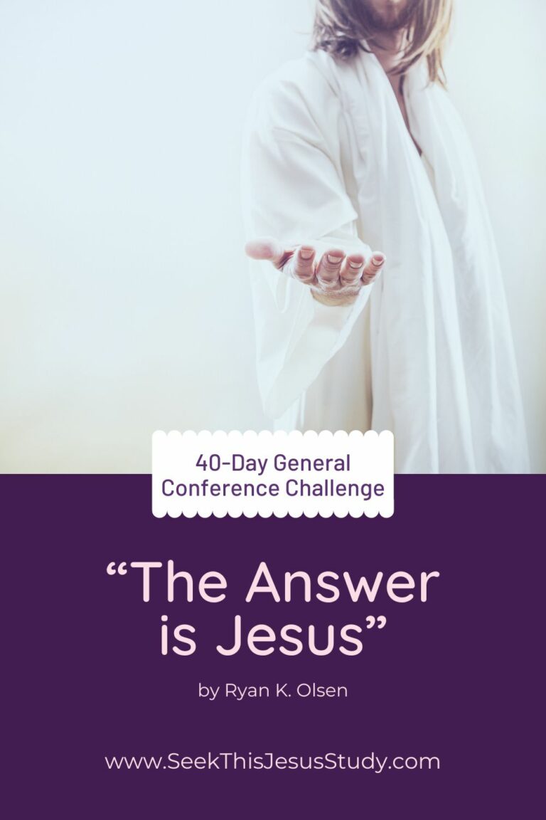“The Answer is Jesus” by Ryan K. Olsen - Seek This Jesus Study