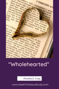 “Wholehearted” by Michelle D. Craig - Seek This Jesus Study