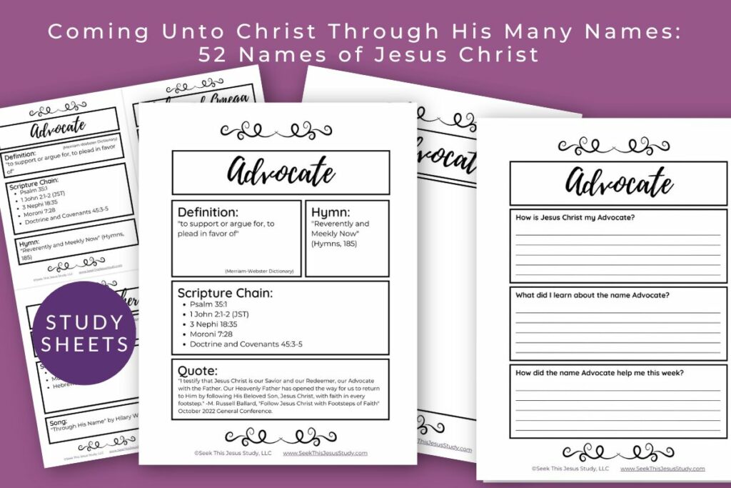 Coming Unto Christ Through His Many Names: 52 Names of Jesus Christ ...