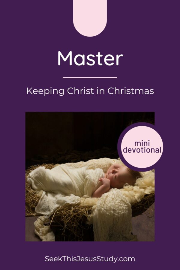 Master: Keeping Christ in Christmas Day #21 - Seek This Jesus Study