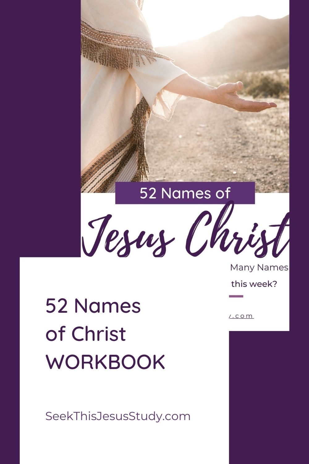 52 Names of Jesus Christ” Workbook - Seek This Jesus Study
