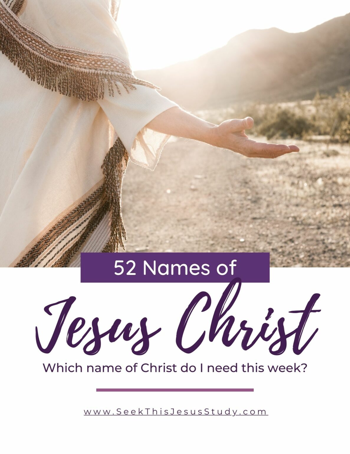 52 Names of Jesus Christ” Workbook - Seek This Jesus Study