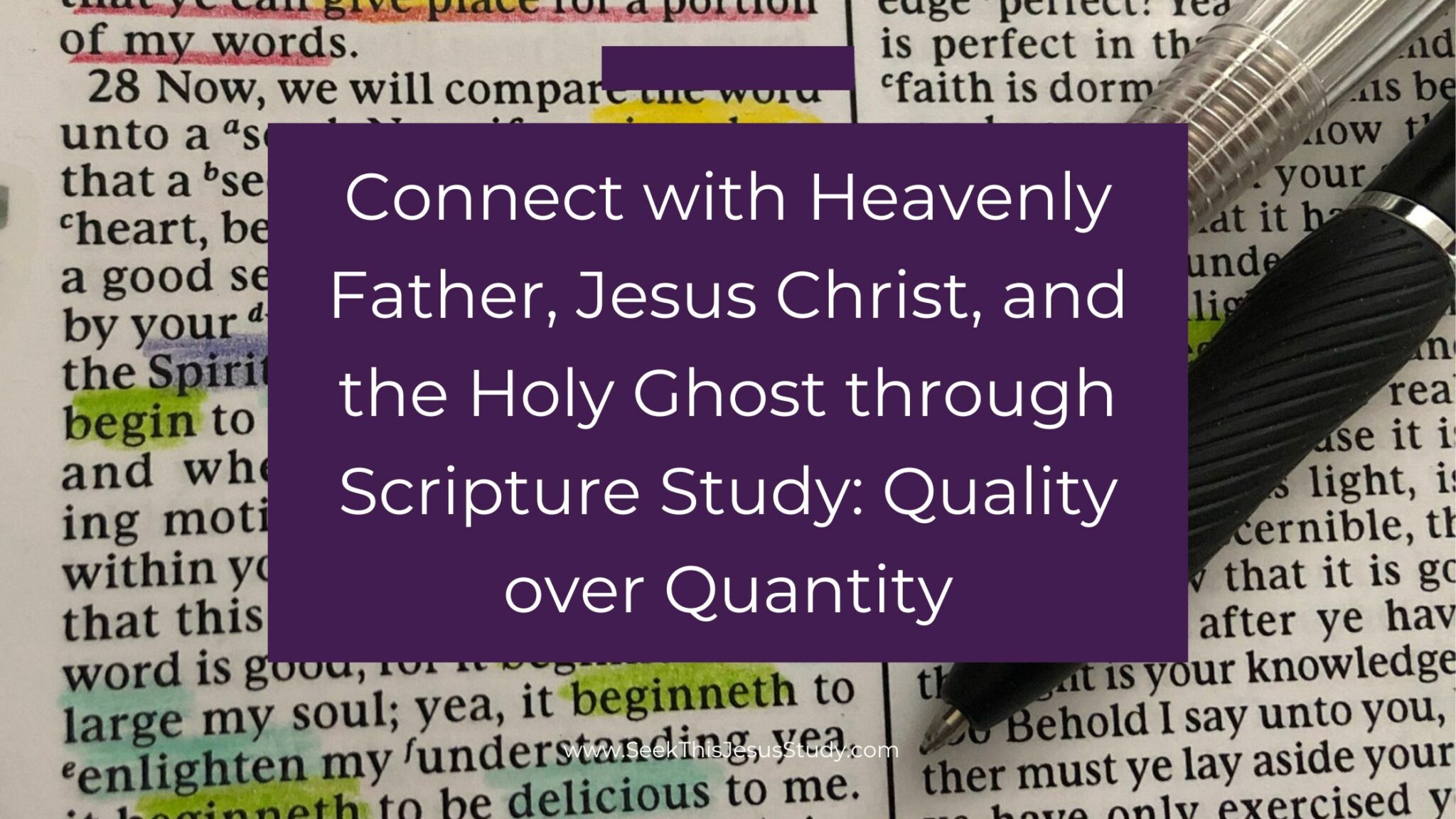 “Seeing More of Jesus Christ in Our Lives” by Tracy Y. Browning - Seek ...