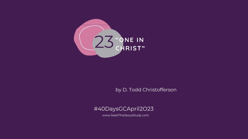 “One in Christ” by D. Todd Christofferson - Seek This Jesus Study