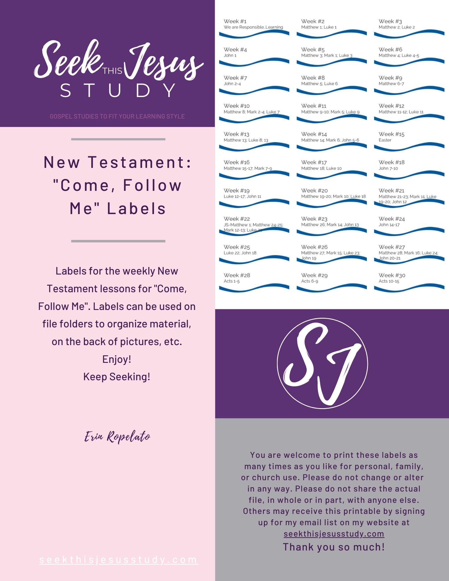 Seek This Jesus Study Free Scripture Study Resources - Seek This Jesus ...