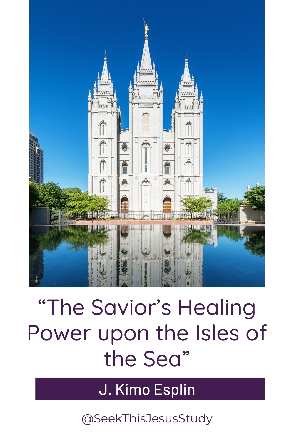 “The Savior’s Healing Power upon the Isles of the Sea” by J. Kimo Esplin - Seek This Jesus Study