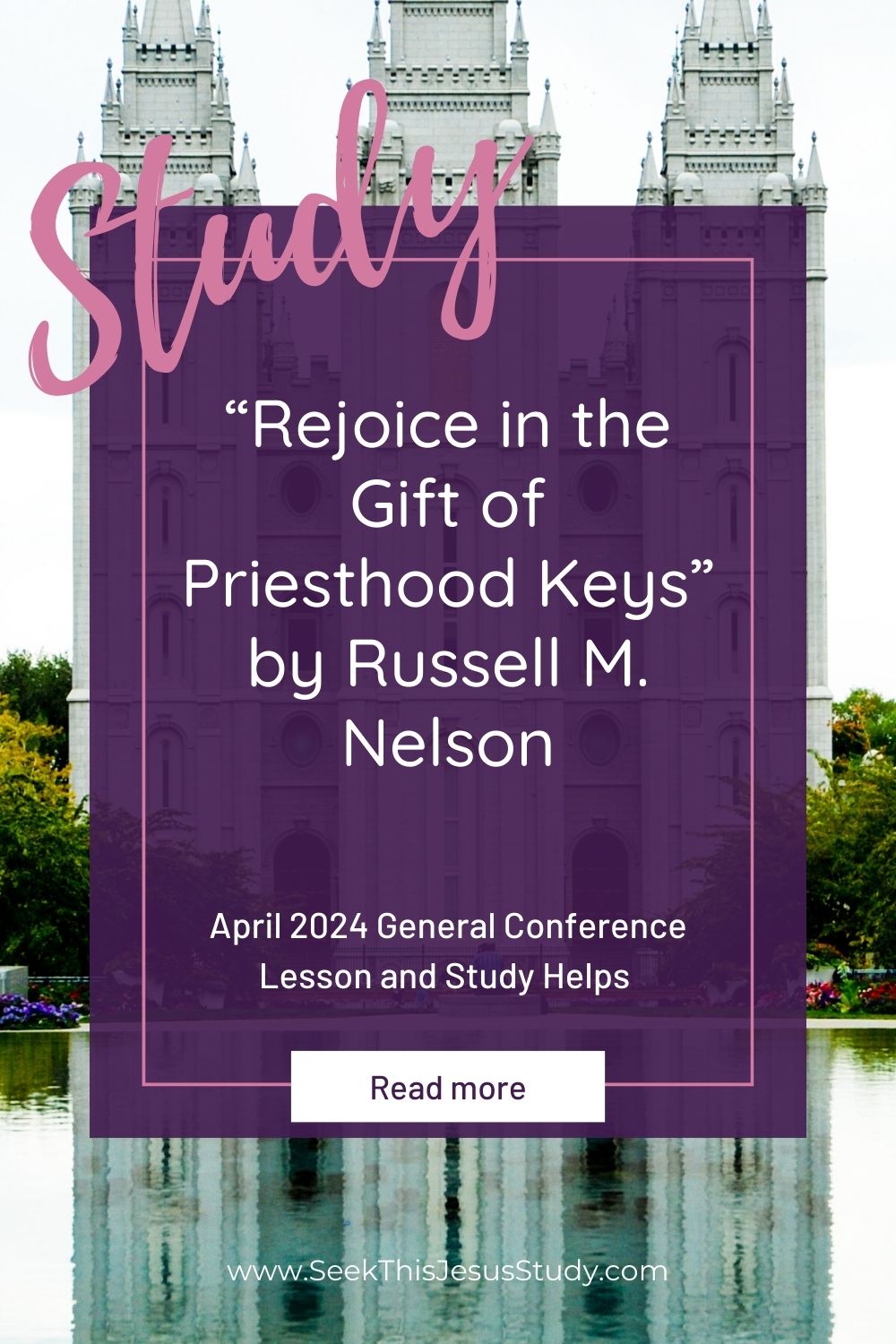 “Rejoice in the Gift of Priesthood Keys” by Russell M. Nelson - Seek ...