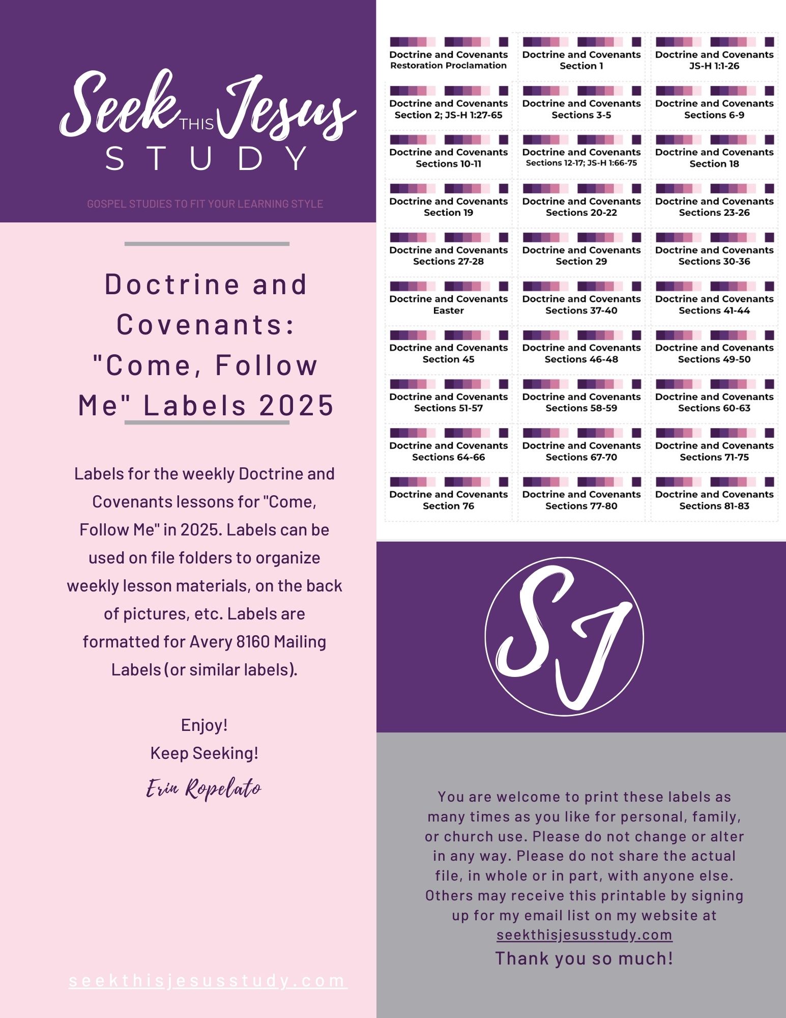 Doctrine and Covenants 2025 “Come, Follow Me” and Learning Styles ...