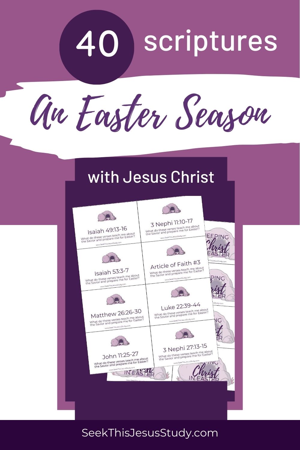 Keeping Christ in Easter: 40 Simple Scripture Cards for a Meaningful ...