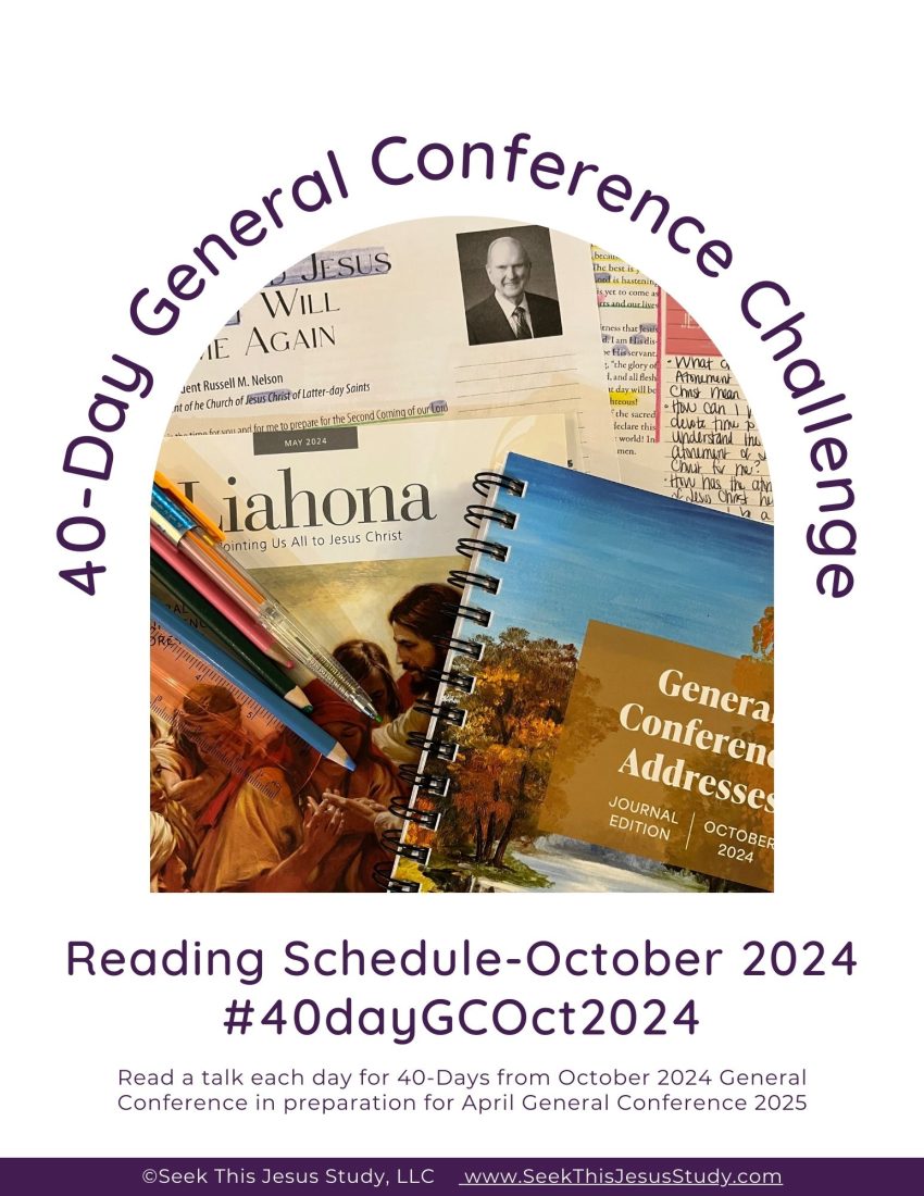40-Day General Conference Challenge October 2024 Reading Schedule ...